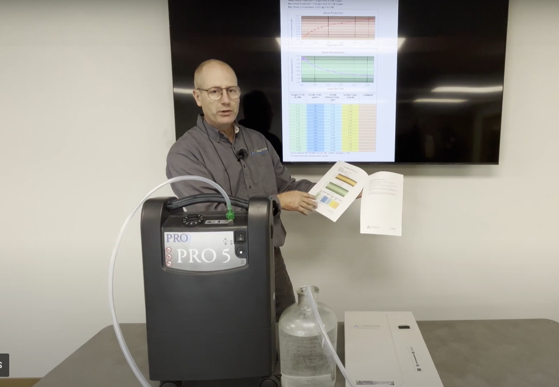 VMUS-4 Ozone Generator with the PRO-5 O2 Concentrator – Oxidation ...