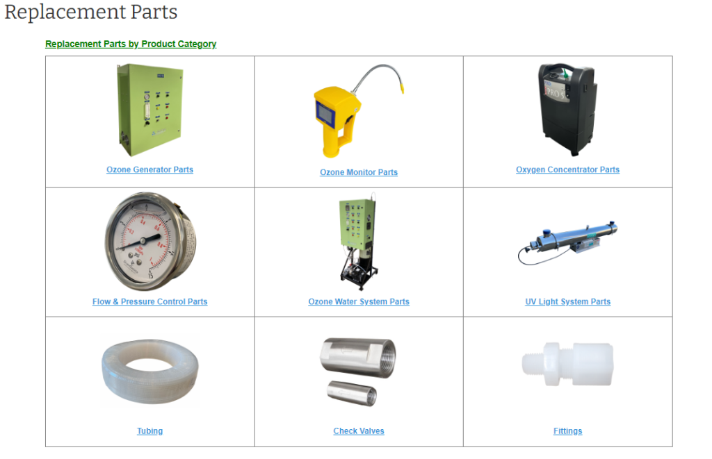 Replacement Parts for Ozone Generators and Everything in Between ...