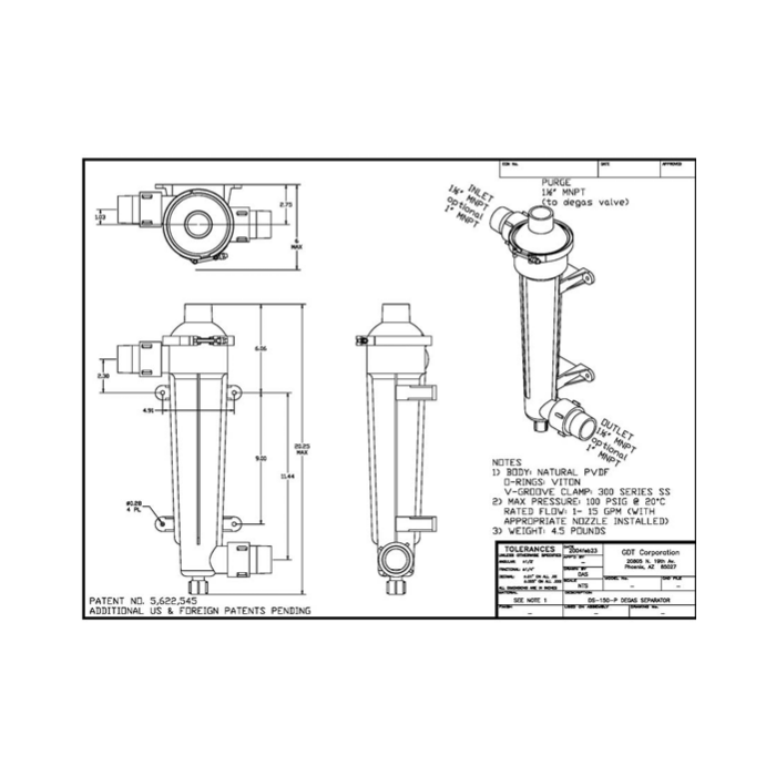 Ozone equipment manufacturer and ozone system integrators PVDF Degas ...